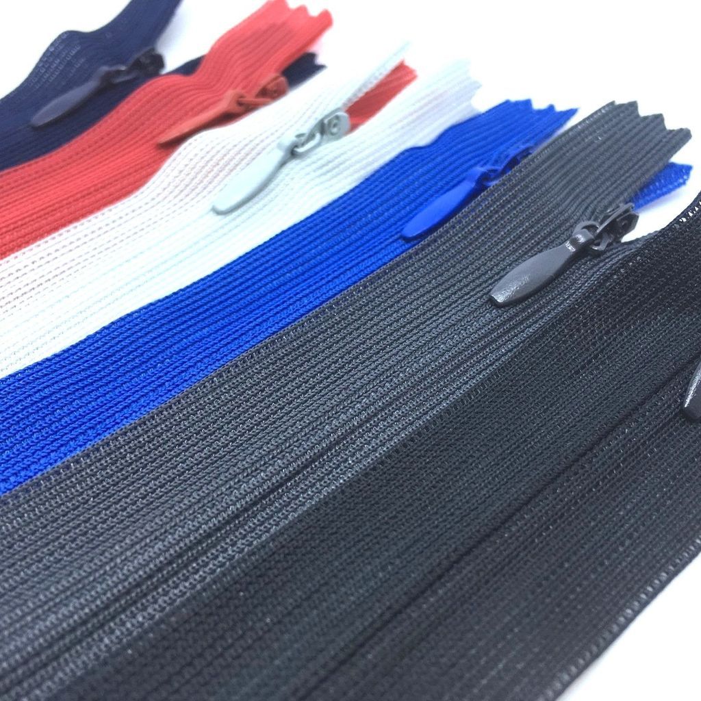 50 Assorted Invisible Concealed Zips - For Dress Upholstery Craft & Zip ...